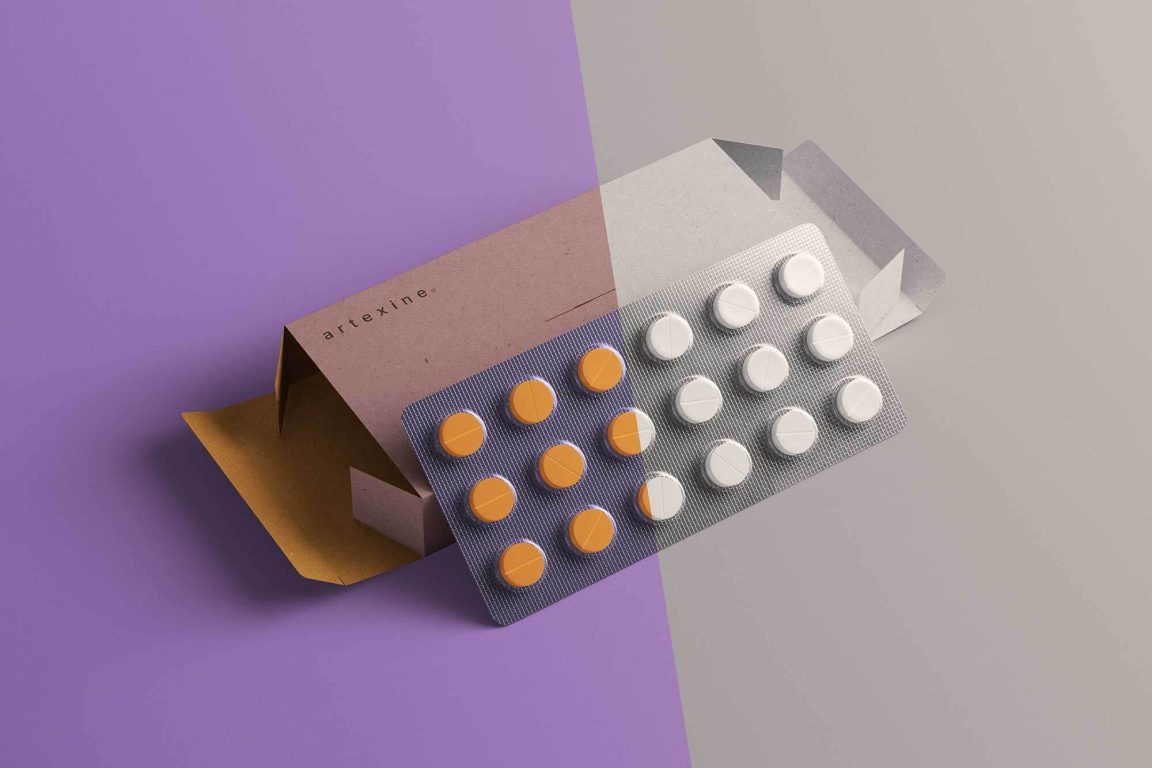 Free Medicine Box Packaging Mockup PSD - Free Package Mockup
