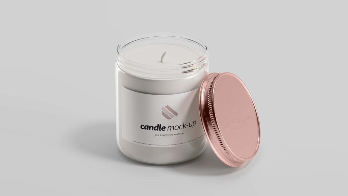 Free Candle Jar Mockup - Free Package Mockups