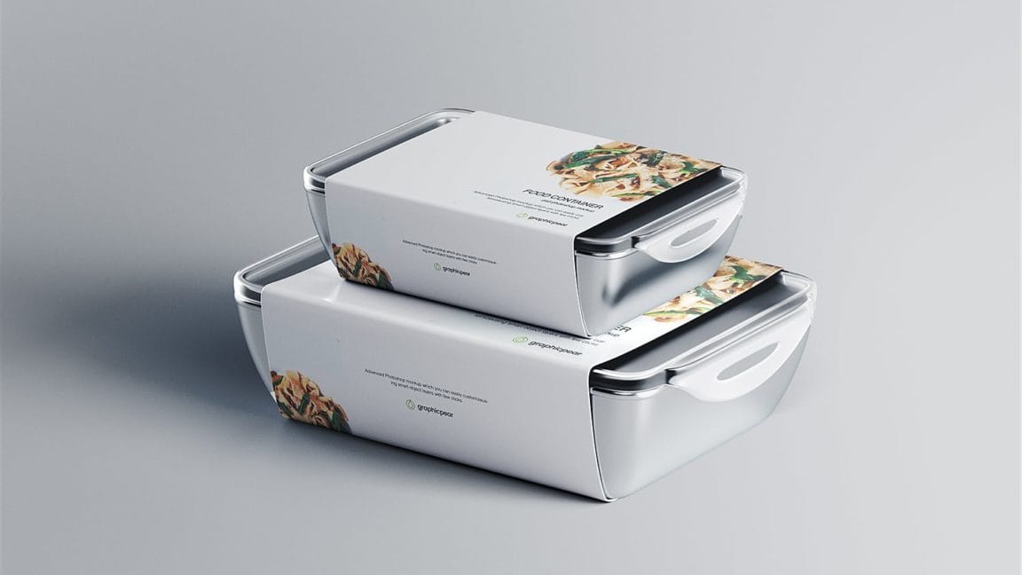 Free Package Container Mockup - Free Package Mockups