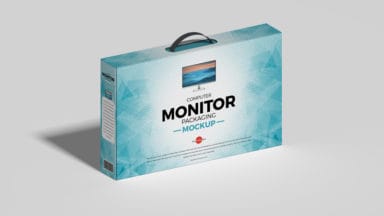 Free TV and Electronic Product Packaging Box Mockup - Package Mockups