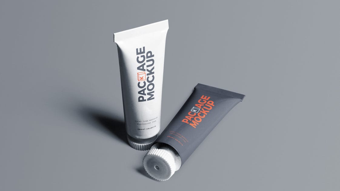Free Toothpaste Tube Mockup - Free Package Mockups