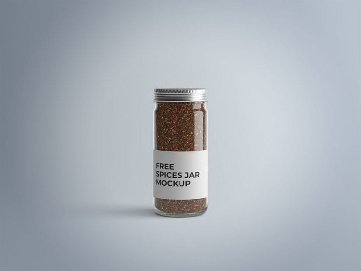 Jar Mockup for Spices Package - Free Package Mockup