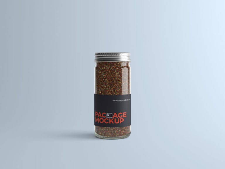 Jar Mockup for Spices Package - Free Package Mockup