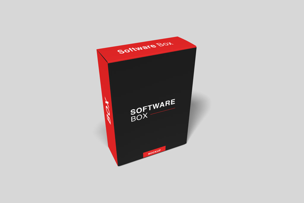 Free Realistic Software Box Mockup Set - Free Packaging Mockup
