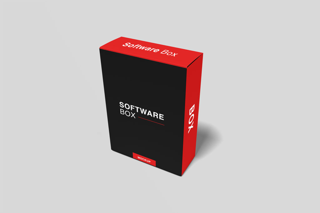 Free Realistic Software Box Mockup Set - Free Package Mockup
