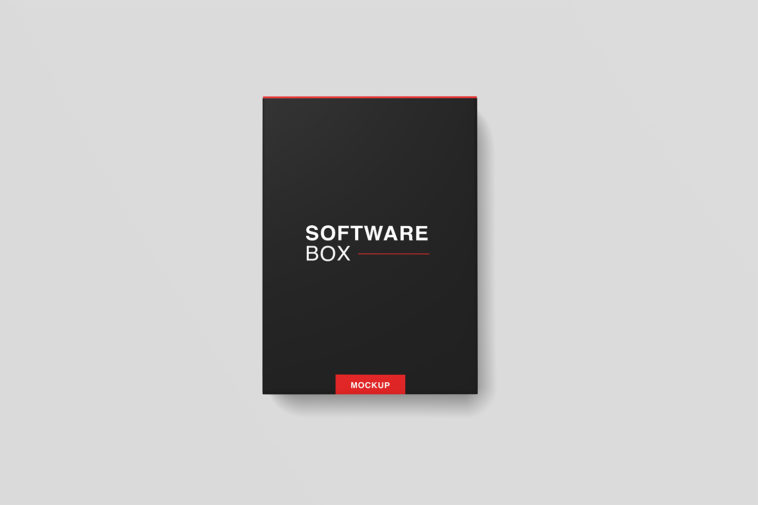 Free Realistic Software Box Mockup Set - Free Package Mockup