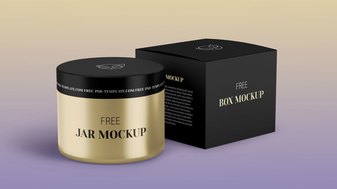Beautiful Cosmetic Cream Branding Mockup - Package Mockups