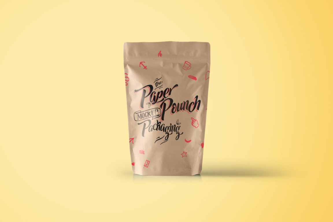 Airtight Paper Pouch Mockup - Free Free Packaging Mockup PSD