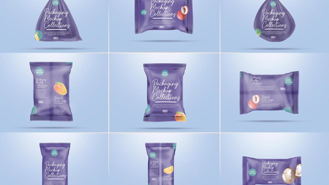 Free Packet Mockup - Free Package Mockups