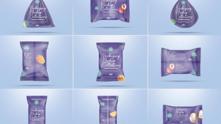 Free Packet Mockup - Free Package Mockups