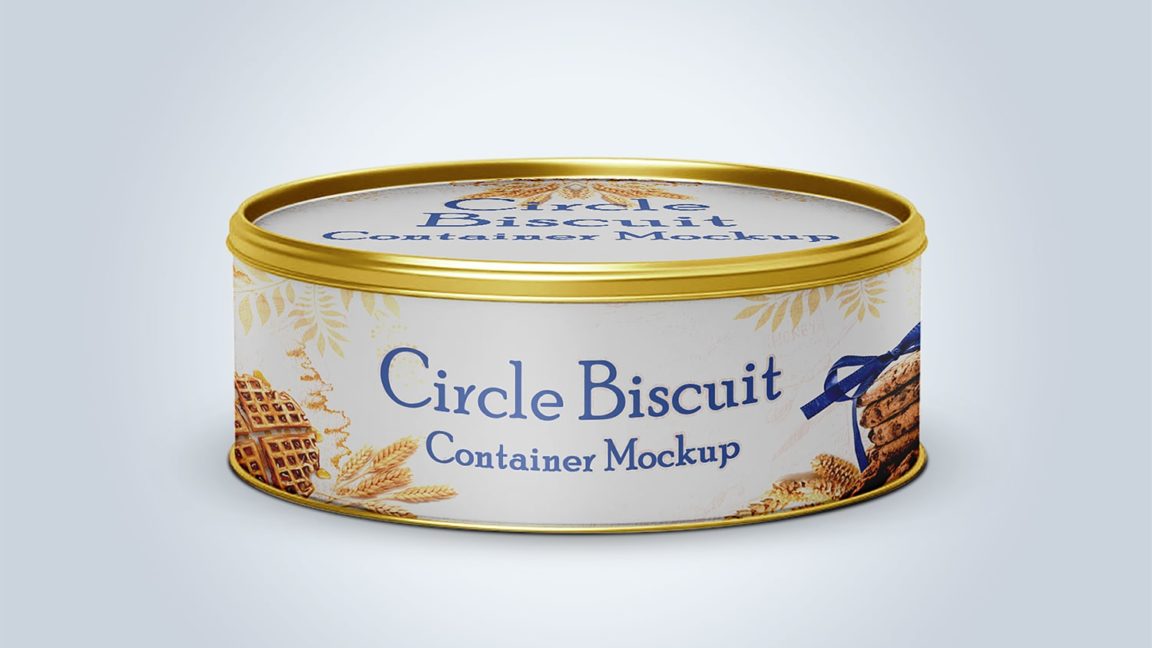 Free Tin Canister Mockups - Free Package Mockups