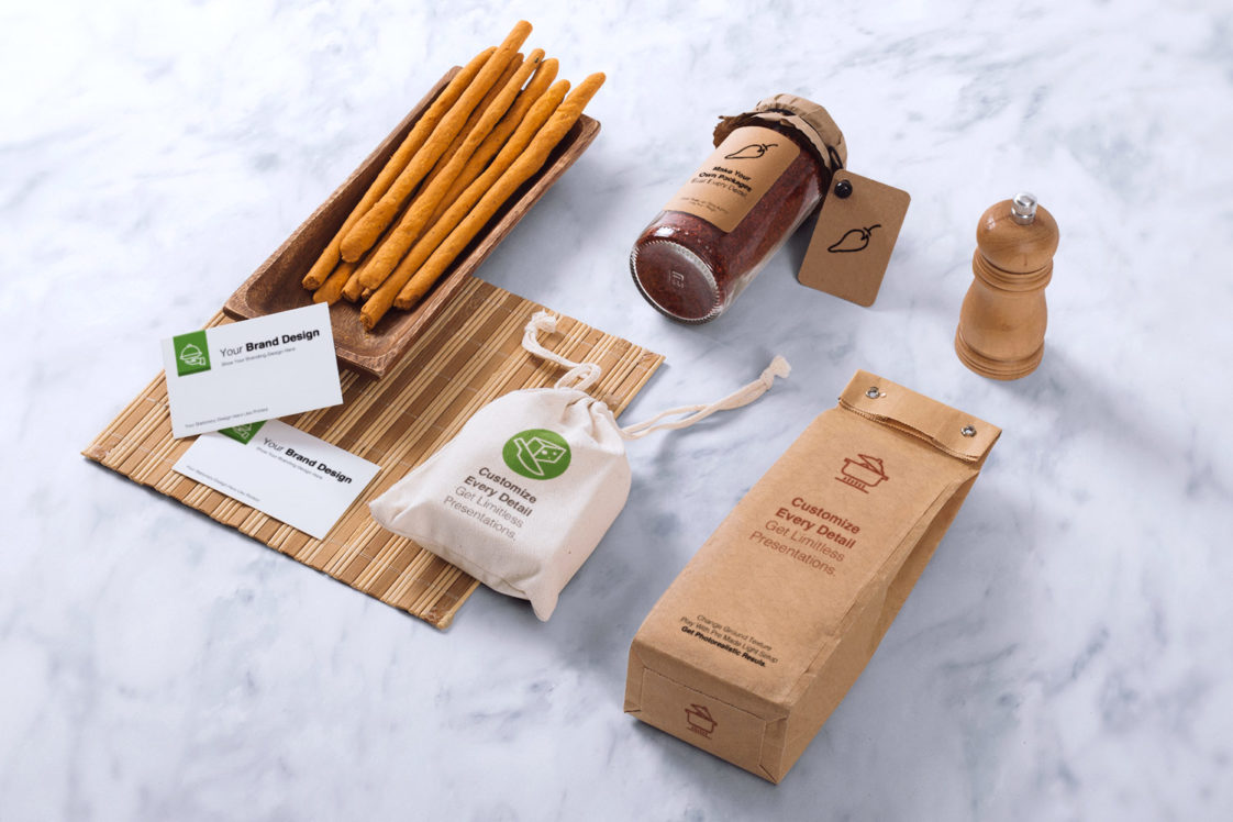 2 Food Branding and Eco Packaging MockUps - Packaging Mockup