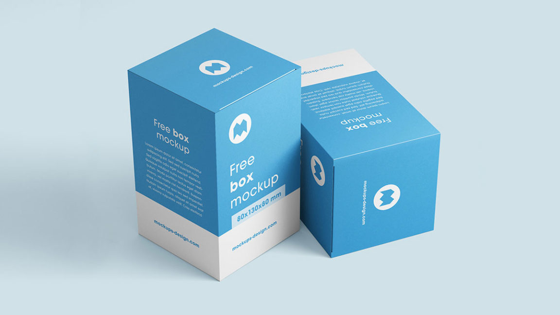 Free Box Mockup PSD Set - Free Package Mockup