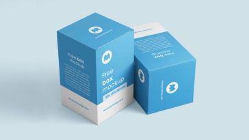 Free Box Mockup PSD Set - PacageMockup