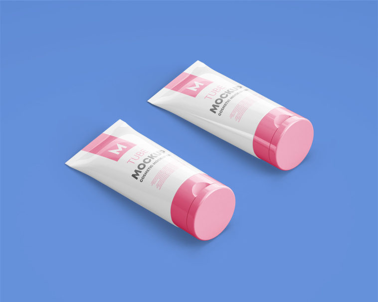Free HQ Cosmetic Cream Tube Mockup Set - PacageMockup
