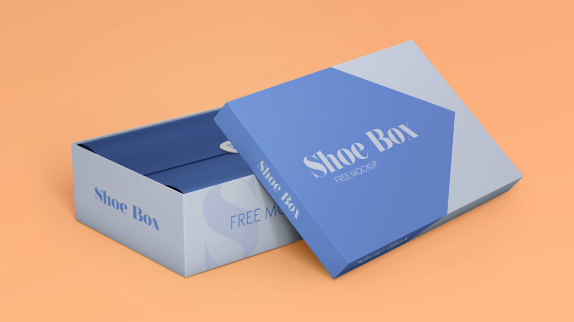 Free Footwear Package Box Mockups Set - Free Package Mockups