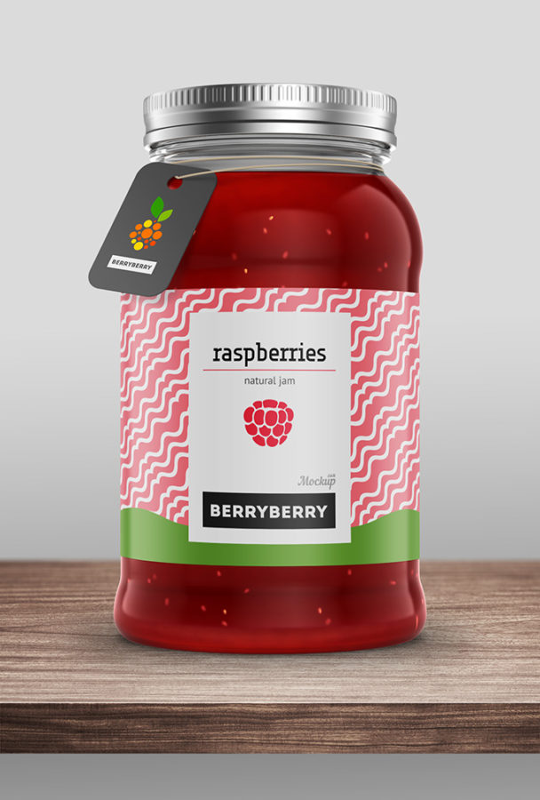 Free Jam Jar Packaging Mockup PSD - Free Package Mockup