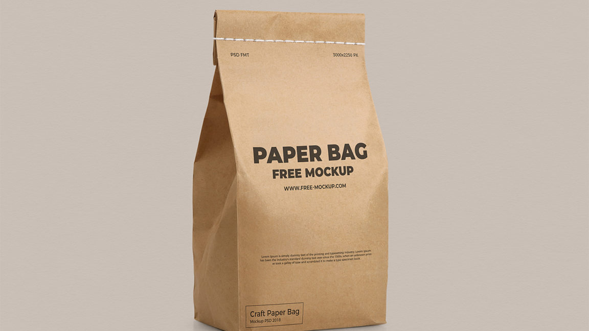 Kraft Paper Take Away Food Package Mockup Free Package Mockups