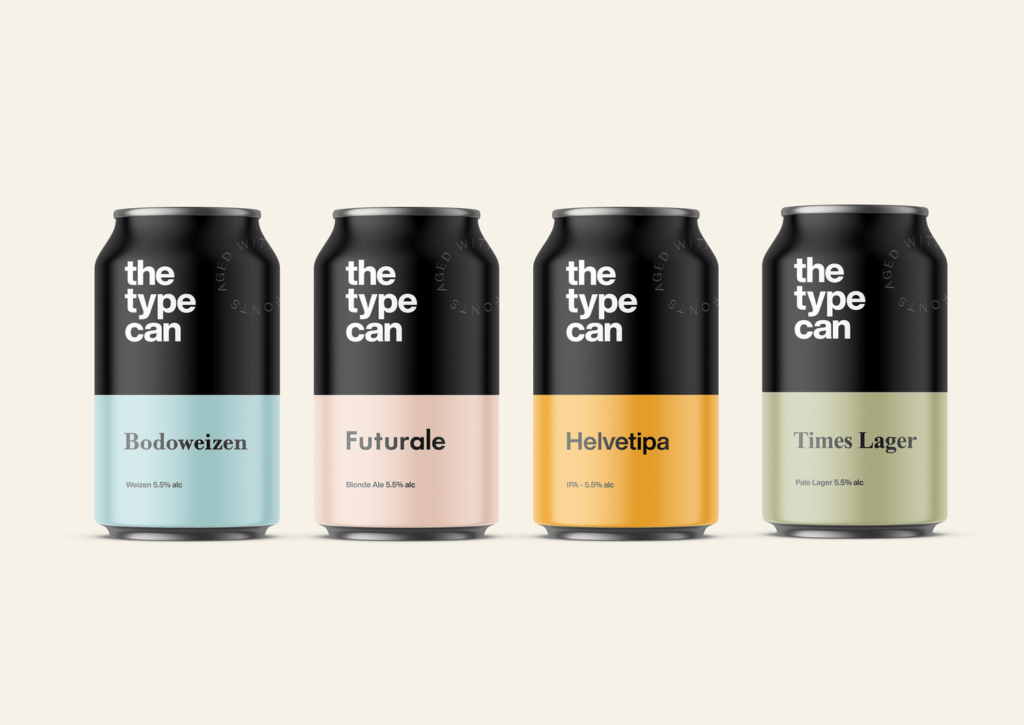 A Beer Package Design For Typography Lovers - Free Package Mockup