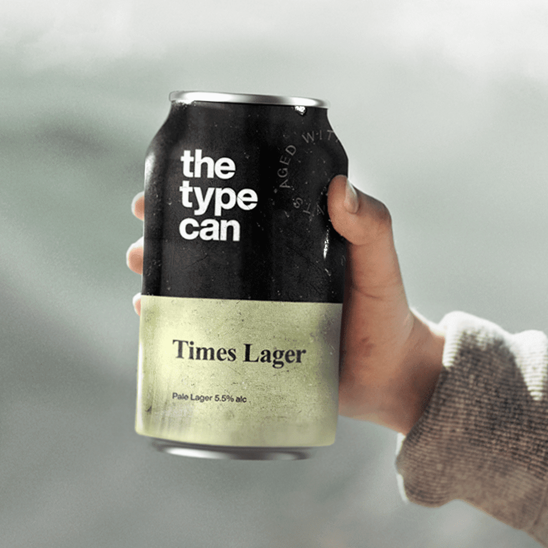 A Beer Package Design For Typography Lovers - Free Package Mockup