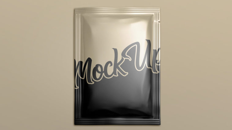 Free Side Seal Pouch Sachet Packet Mockup - Free Package Mockups
