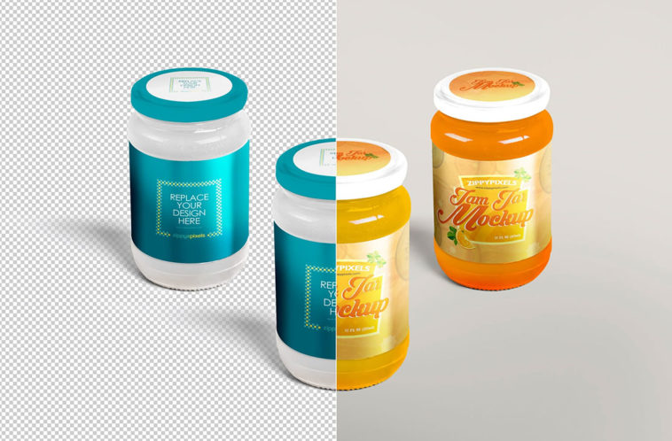 Free Delightful Jam Jar Mockup - Free Package Mockup