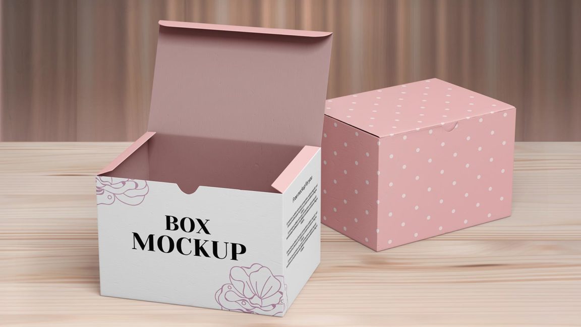Free Tuck Top Box Mockup - Free Package Mockups