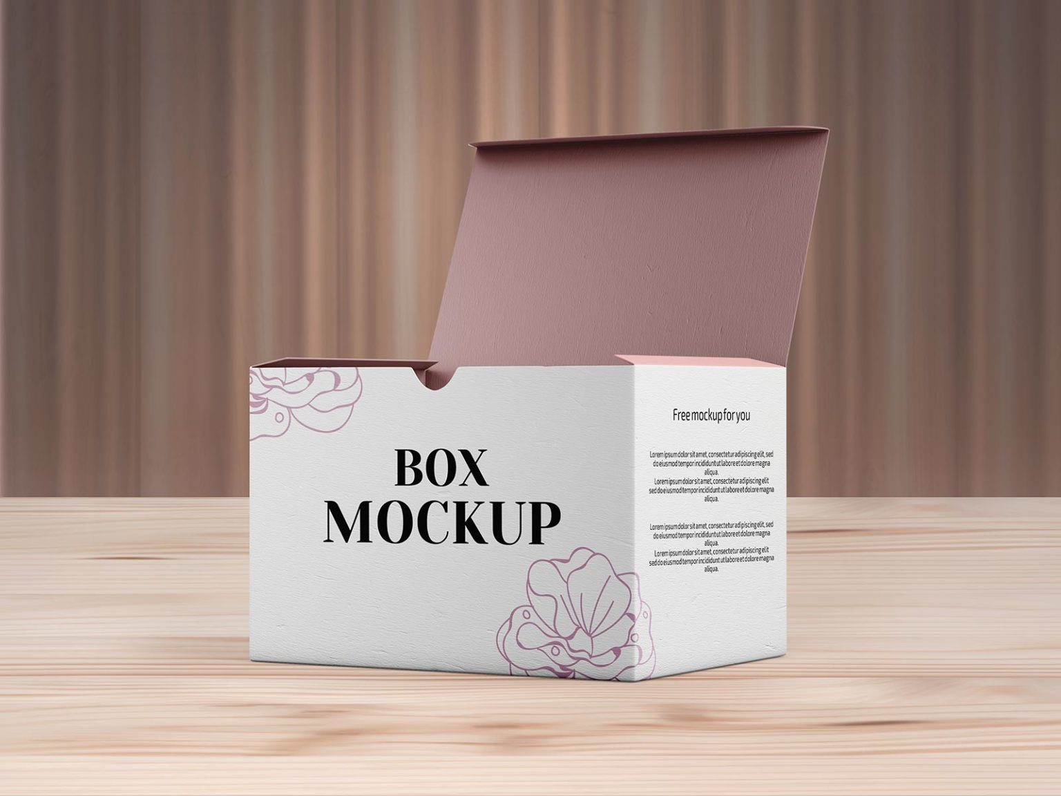 Free Closed and Open Package Box Mockup - Free Package Mockup