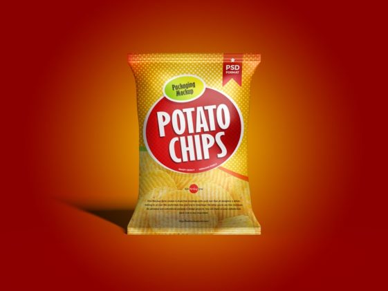 Free Brand Chips Packet Mockup - Free Package Mockup