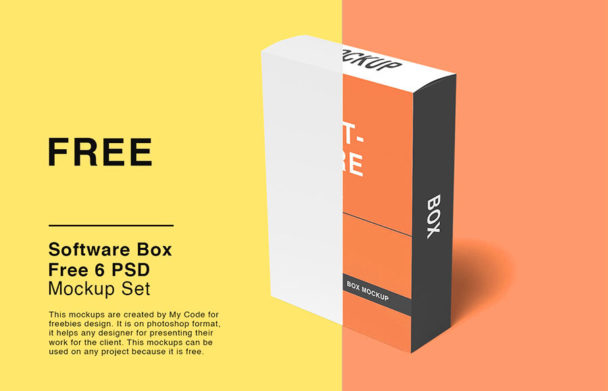 Free Software Box Mockup Bundle - Free Package Mockup