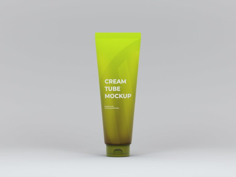 Cream Tube Mockup - Package Mockup