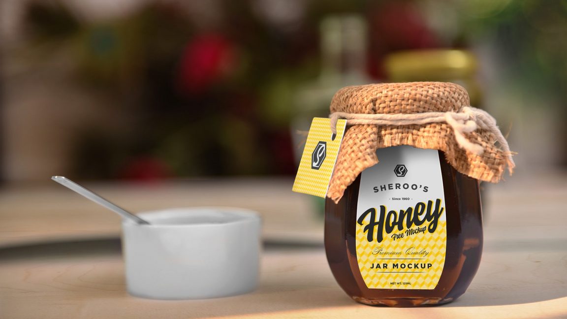 Traditional Look Jam Jar Mockup - Package Mockups