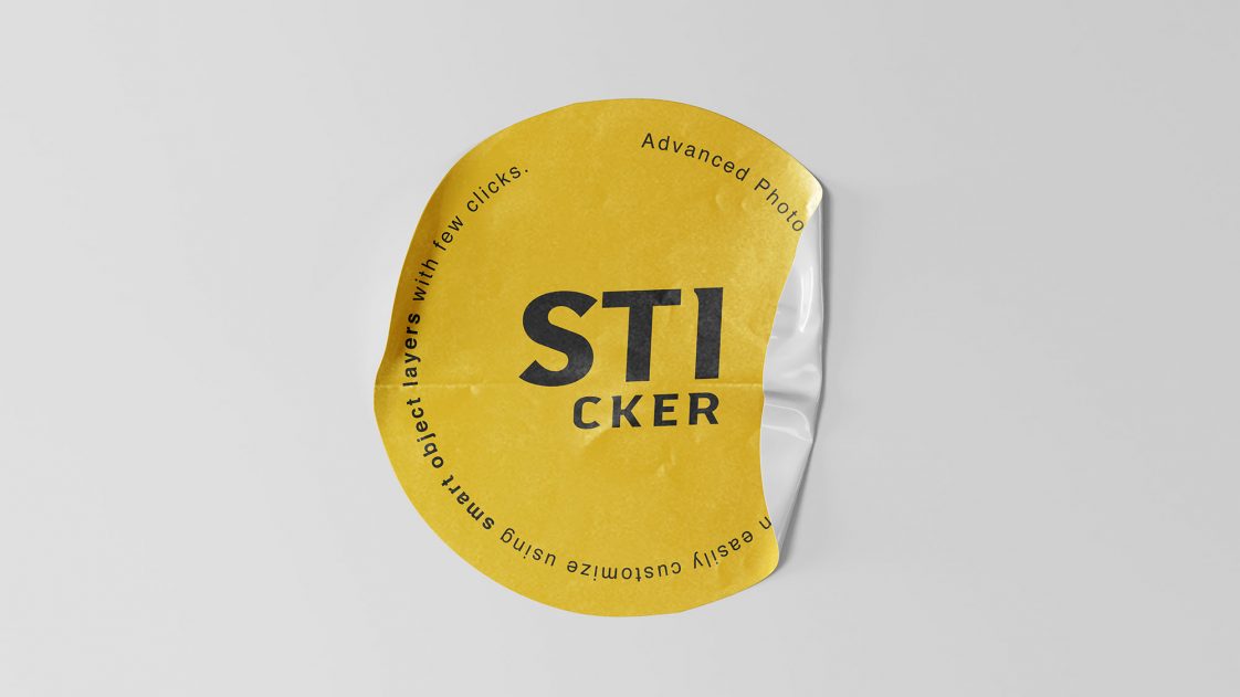 Free Packaging Label Round Sticker Mockups - Free Package Mockups