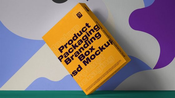 Free Set of Packaging Thin Boxes Mockup - Free Package Mockups