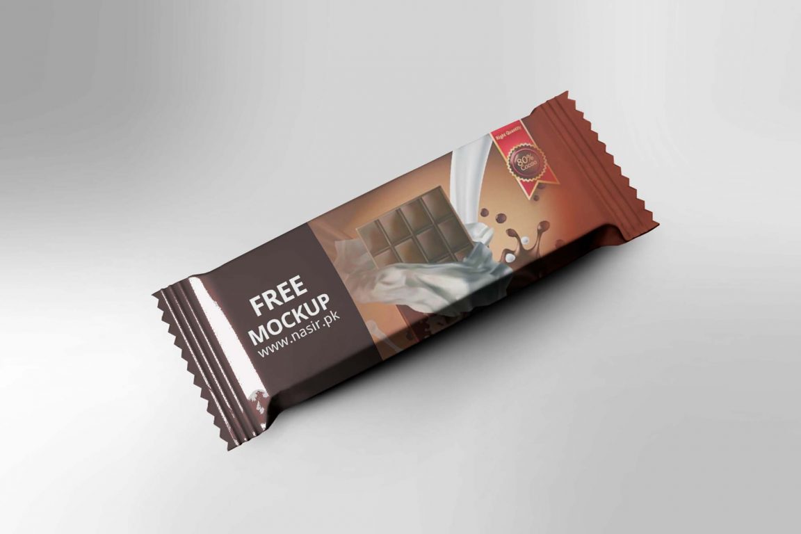 Free Chocolate Bar Packaging Mockup - Free PacageMockup