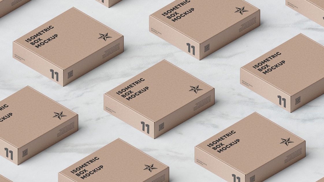 Free Free Delivery Shipping Box Mockup - Free Package Mockups