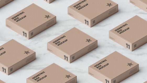 Free Free Delivery Shipping Box Mockup - Free Package Mockups