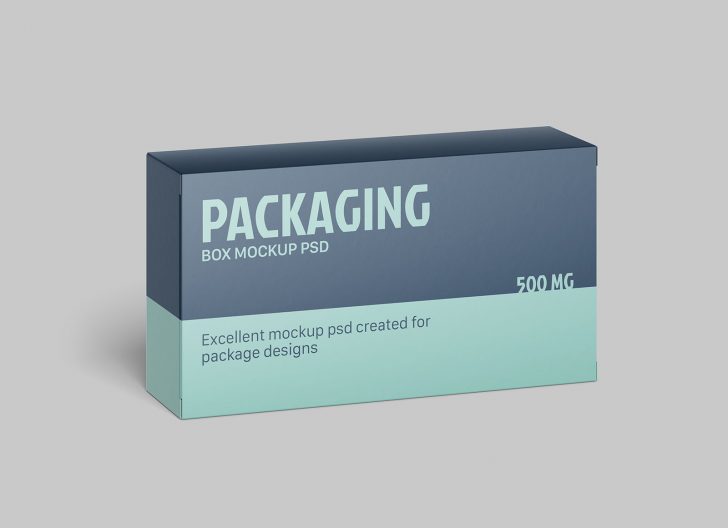 Free Rectangle Box Packaging Mockup - Free Package Mockup