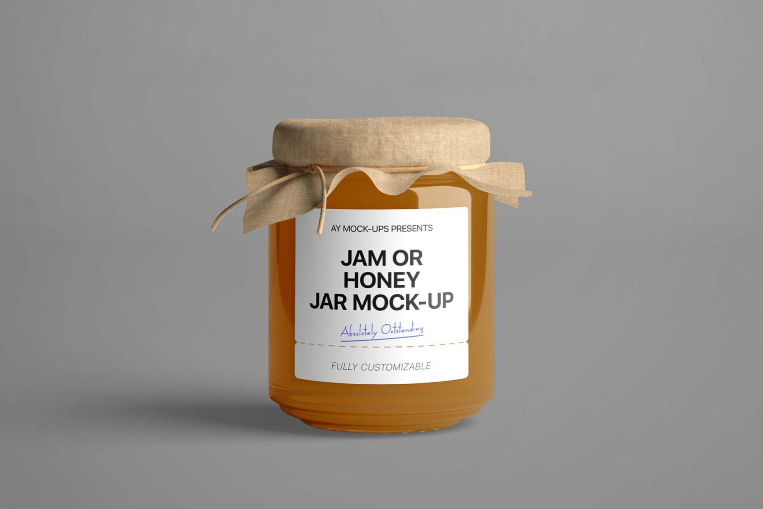 Traditional Look Jam Jar Mockup - PacageMockup