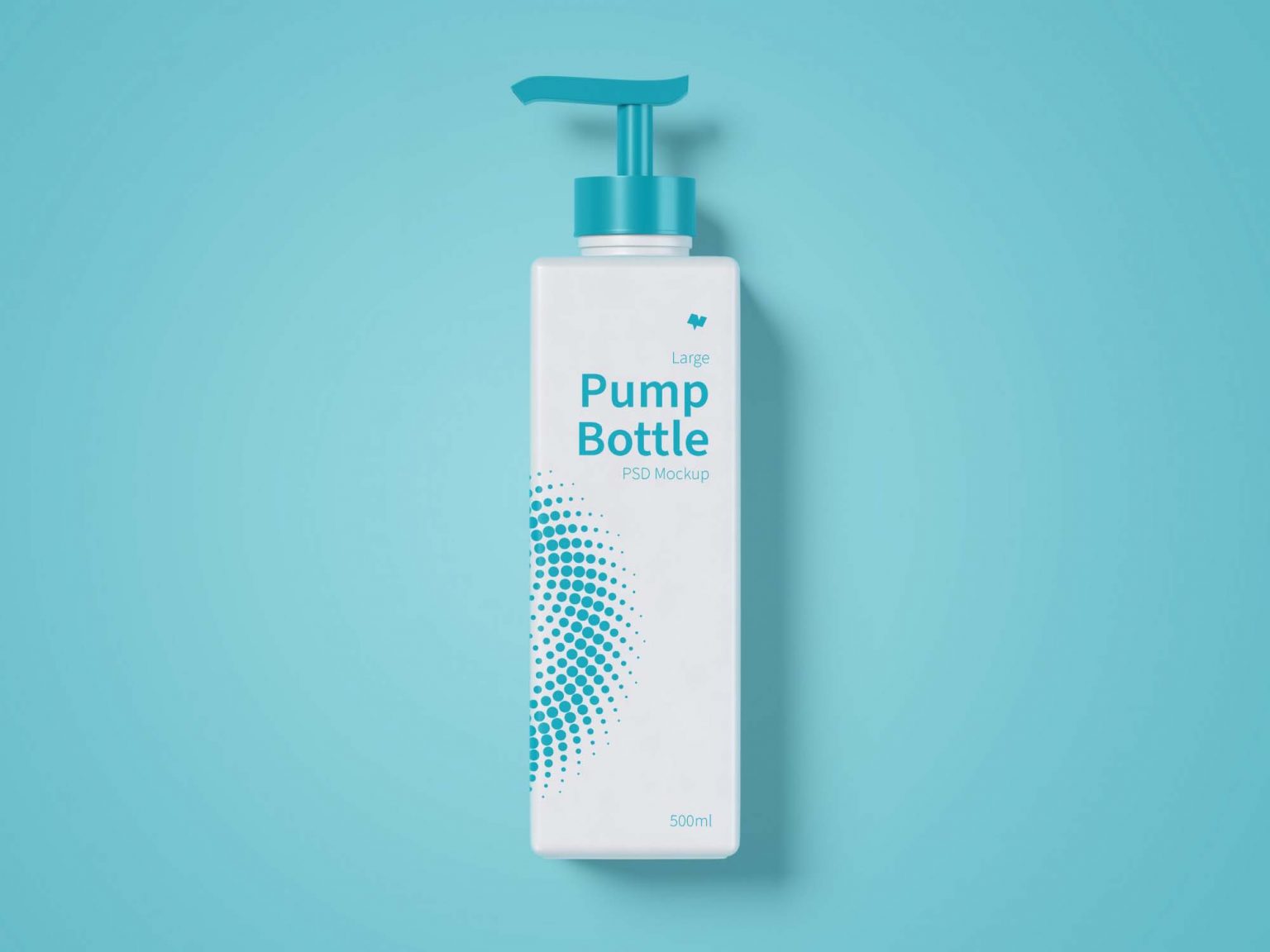 Free Large Pump Bottle Mockup - Free PacageMockup