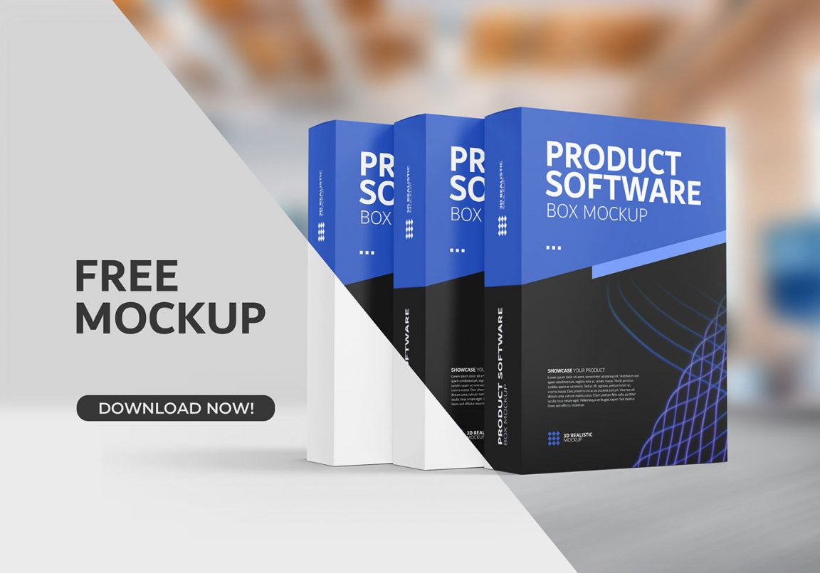 Free Product Package Boxes Mockups PSD - PacageMockup
