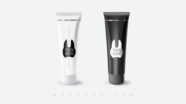 Free Toothpaste Packaging Box Mockup, Tube Mockup set - Package Mockups