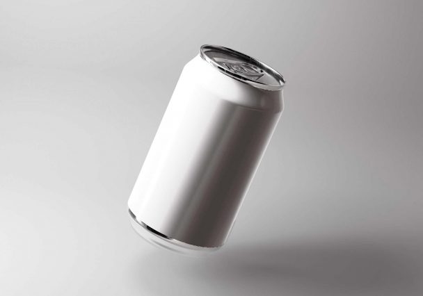 Free Floating Tin Can Mockup - Free Package Mockup