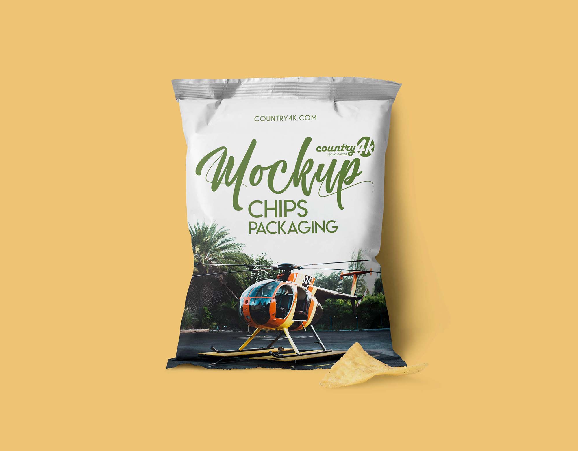 Snack Packaging Packet Mockup - Free Package Mockup