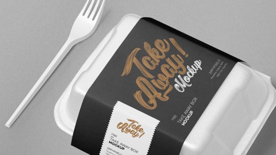 Free Food Pack Plastic Container Mockup - Free Package Mockups