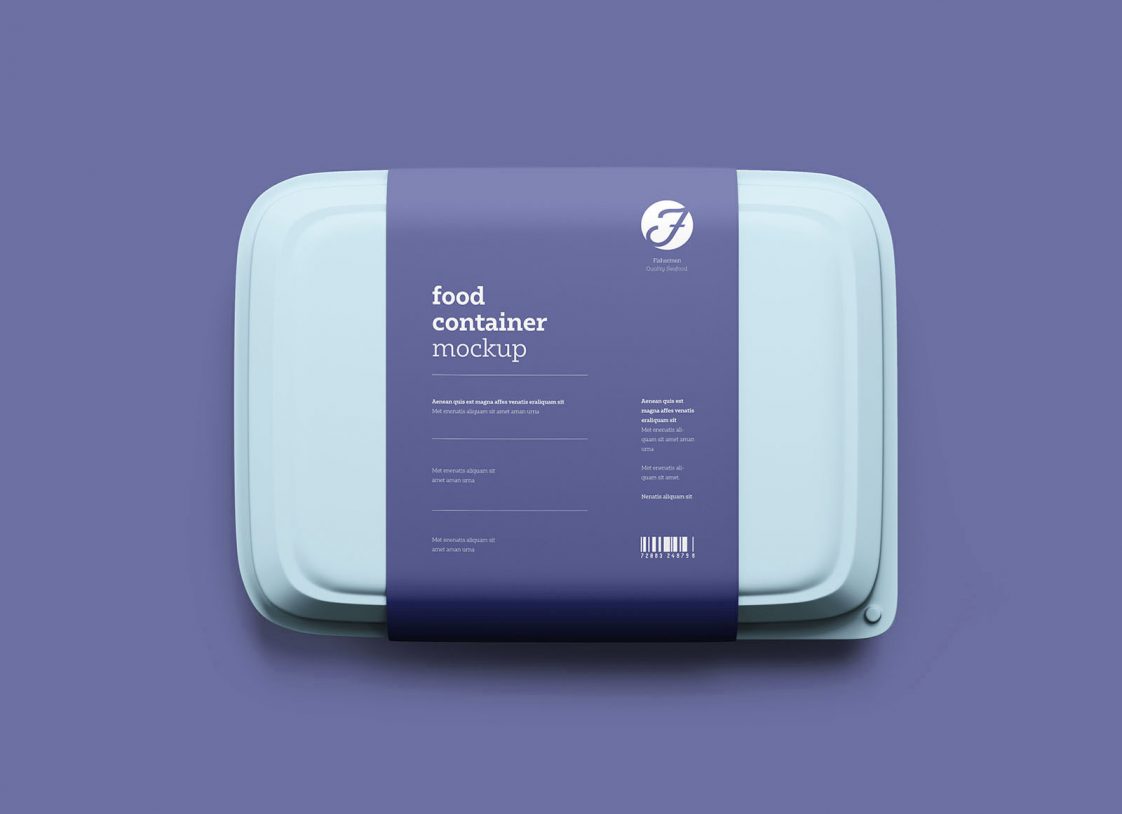 Free Plastic Food Container Box Mockup - Free Packaging Mockup