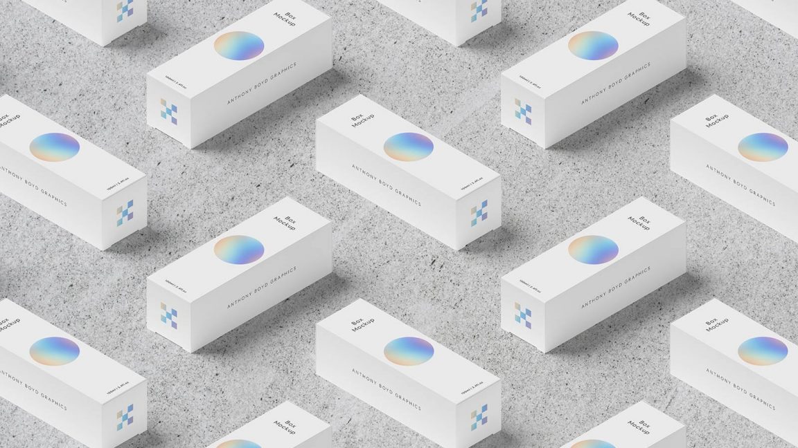Free Free Vertical Box Grid Mockup - Free Package Mockups