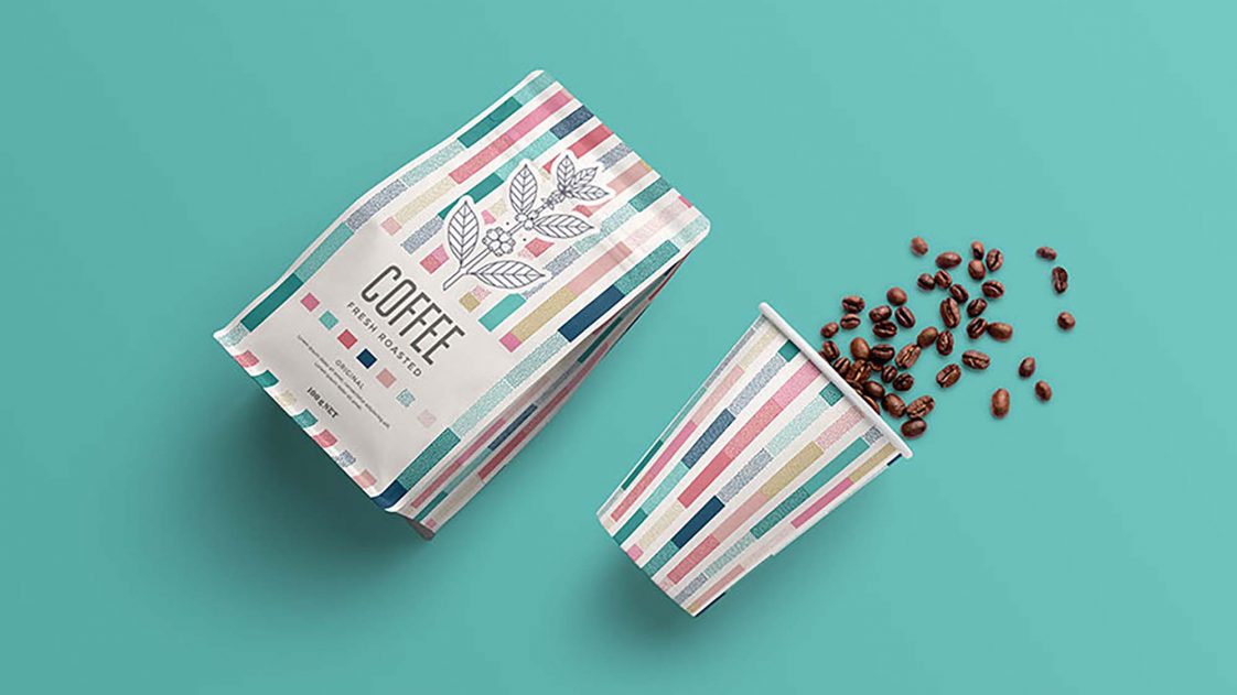 Coffee Bag and Cup Packaging + Branding Mockup - Free Package Mockups