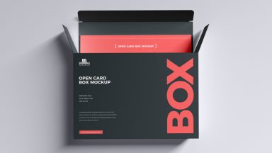 Free Playing Cards Box Mockup - Free Package Mockups