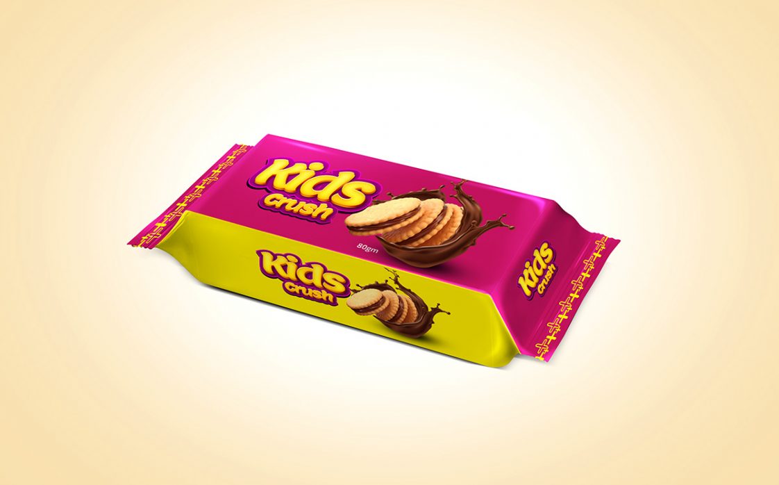 Free Small Biscuit Packet Mockup - Free Package Mockup